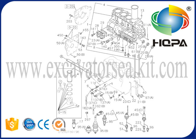 4JB1 Engine piston liner piston ring main bearing connect rod bearing ...