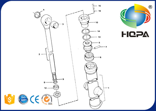 11990029 VOE11990029 Lifting Cylinder Seal Kit For Volvo L120