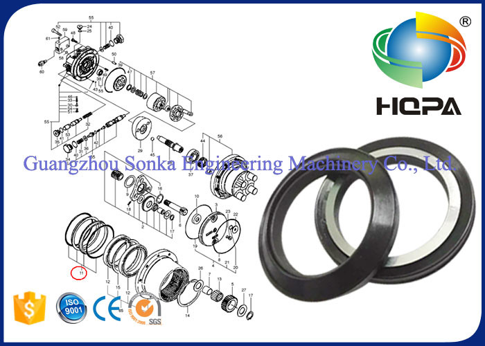 Eco Friendly Durable Rubber Oil Seal FRP-710-17 With Smooth Surface ...